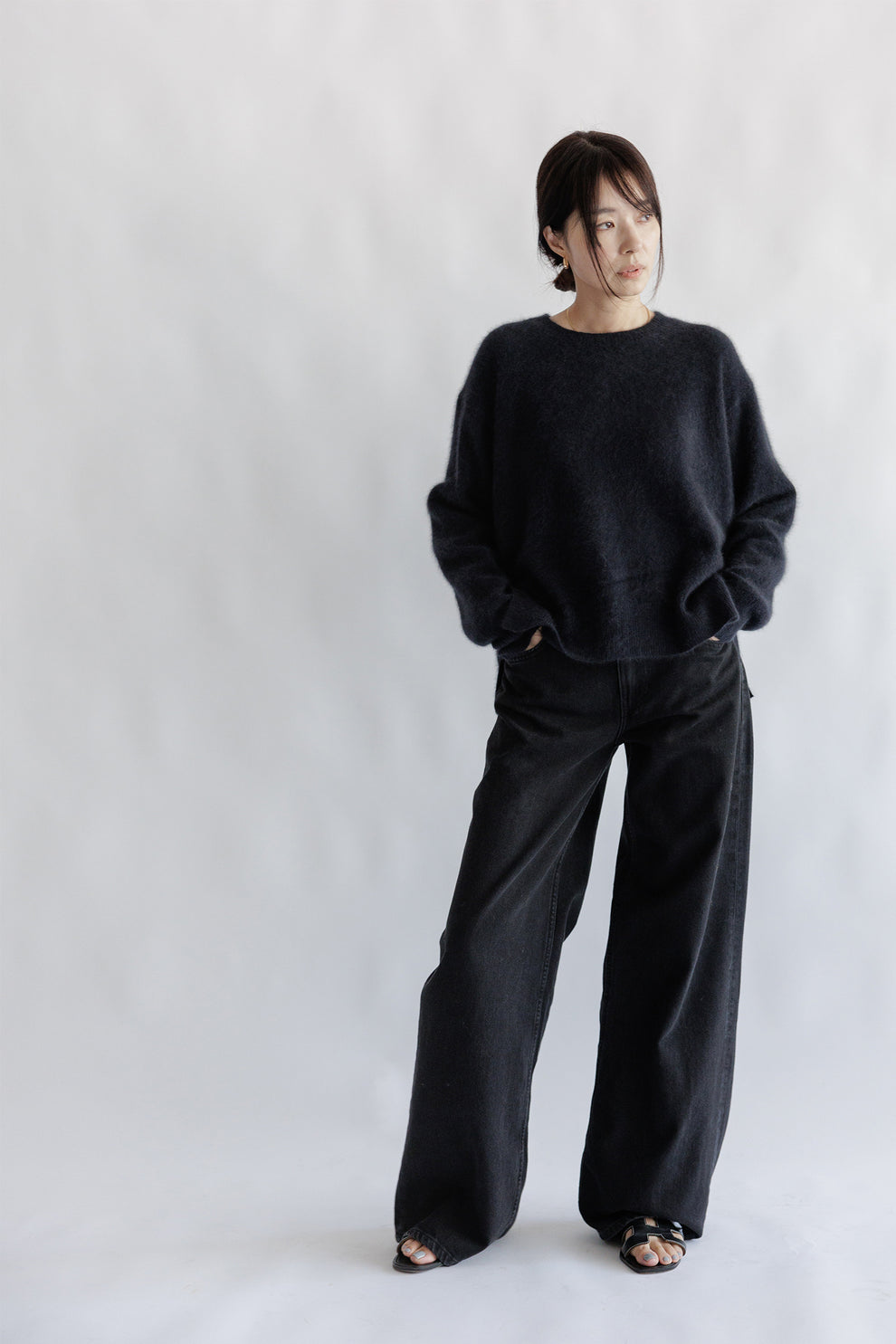 Raccoon side slit pullover /CT21355 – C.T.plage